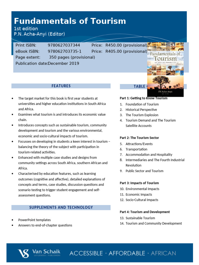 Fundamentalsof Tourism 1 Ed | PDF | Tourism | Learning