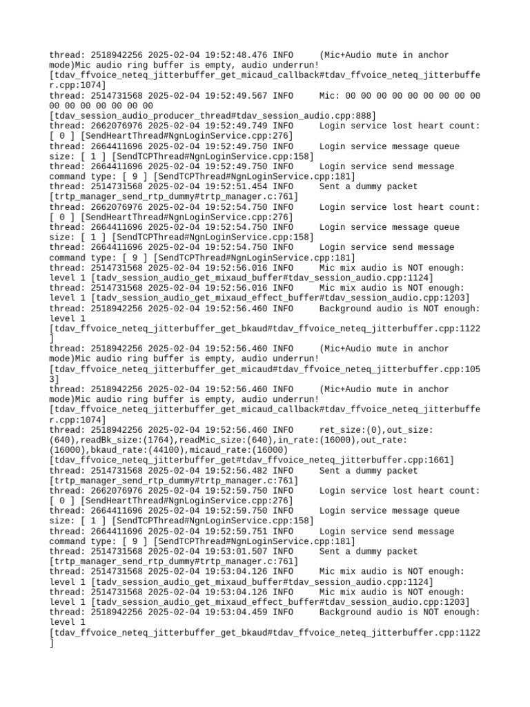 ffrtc_log | PDF | Computer Architecture | Data