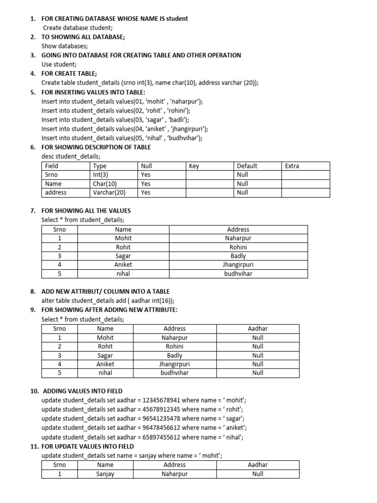 DATABASE STUDENT | PDF | Databases | Data