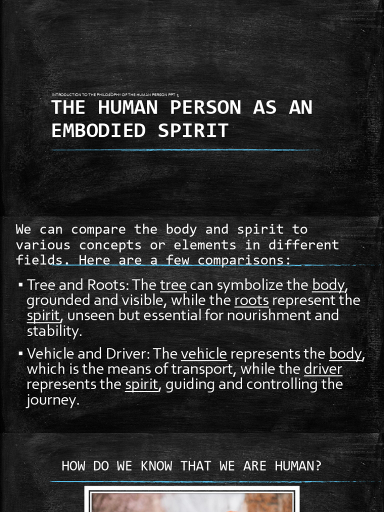Chapter 3 Human Person As An Embodied Spirit | PDF | Embodied Cognition ...