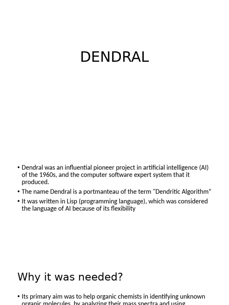Dendral | PDF | Physical Sciences | Chemistry