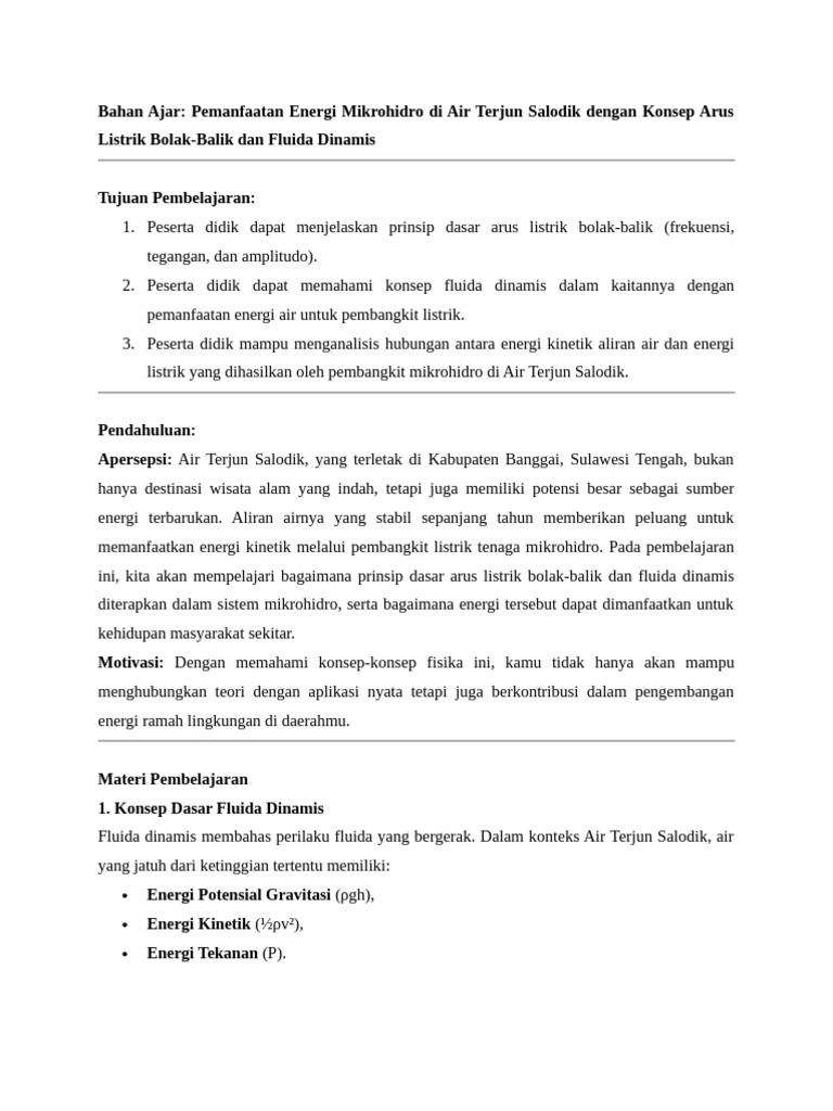 Rancangan Bahan Ajar TPACK | PDF