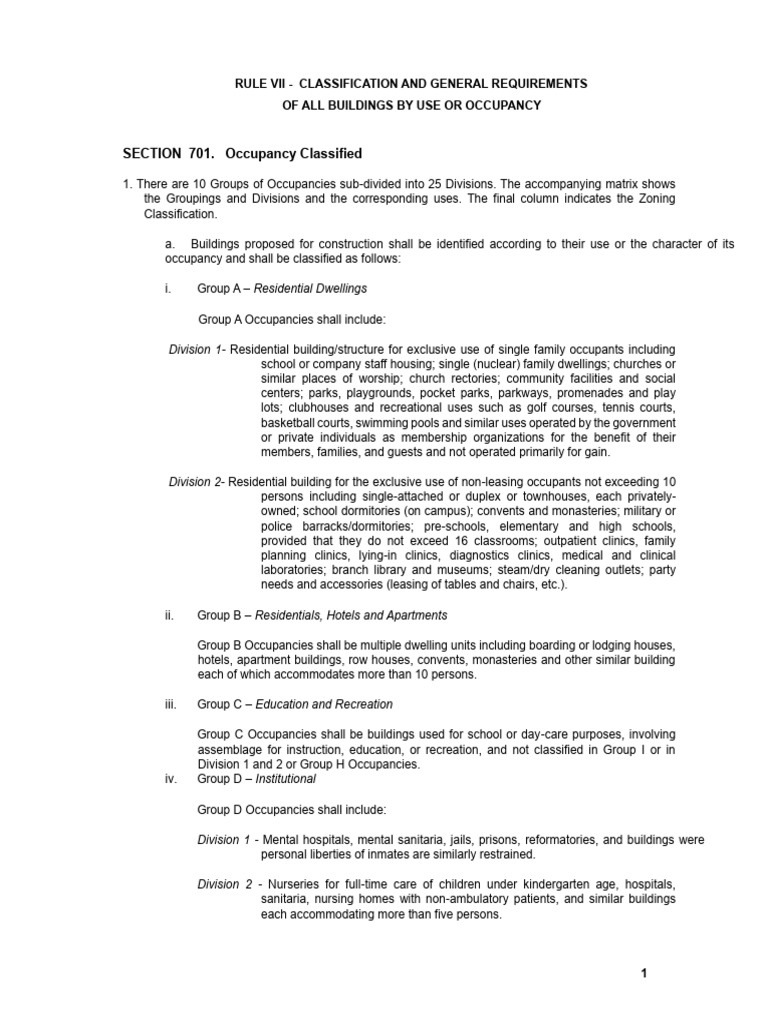 NBC Rule Vii and Rule Viii | PDF | Prison | Apartment
