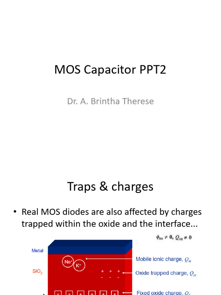 Module 4 - MOS Capacitor PPT2 | PDF