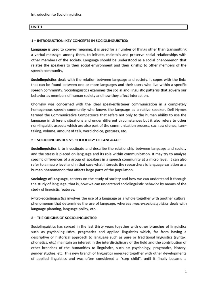 An Introduction To Sociolinguistics | PDF | Multilingualism ...