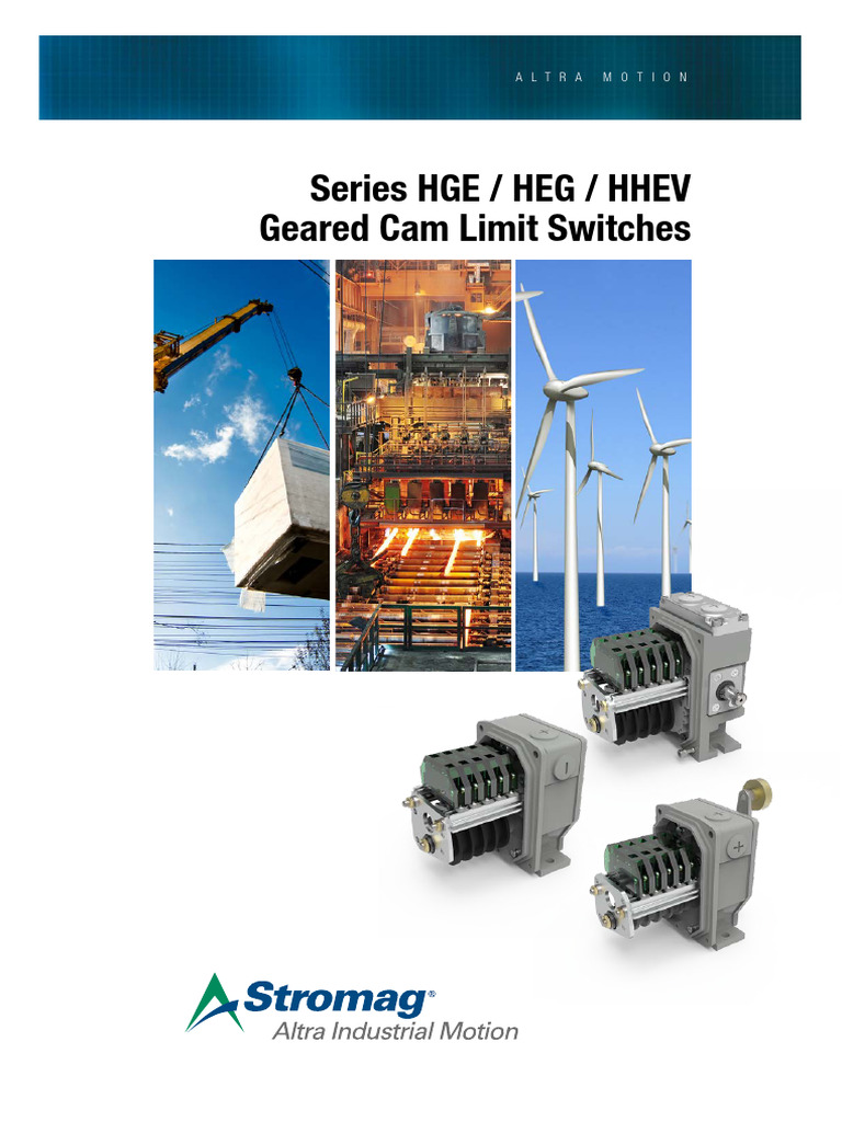 Stromag - Serie Hge Heg Hhev - Geared Cam Limit Switch | PDF ...