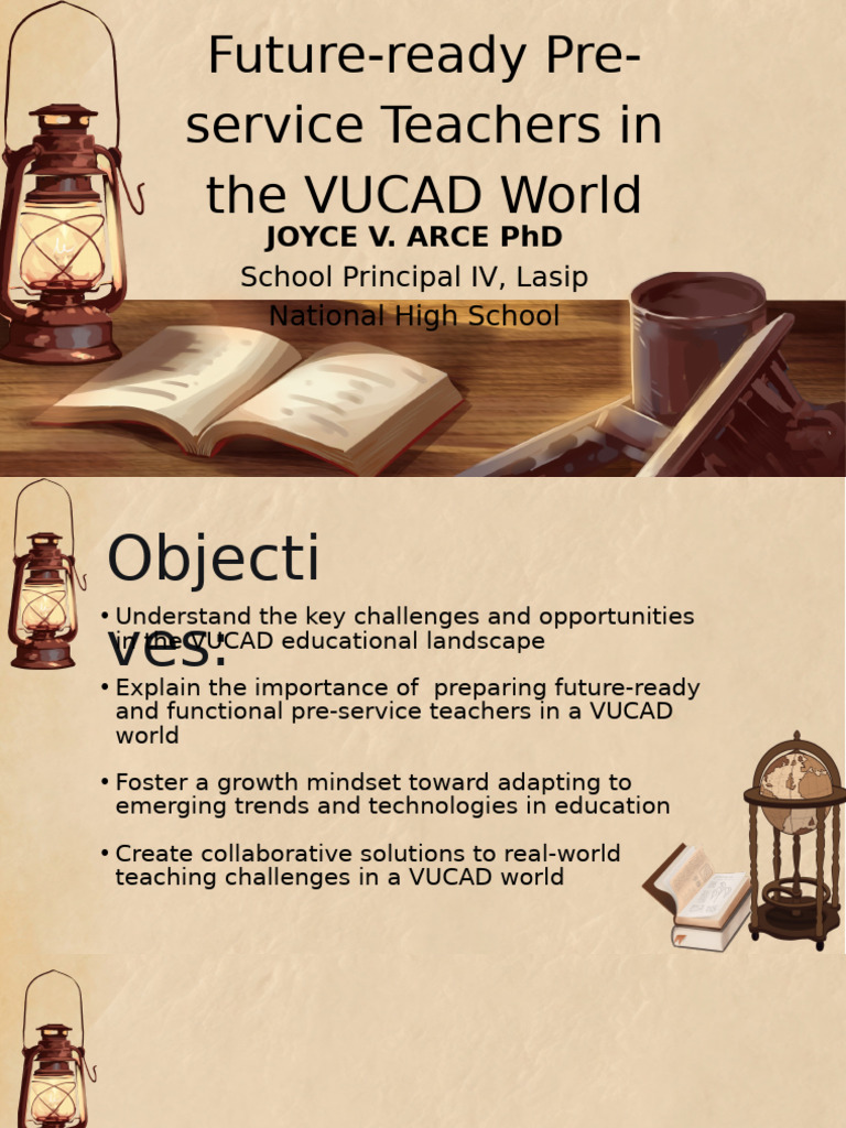 Future Ready Pre Service Teachers in the VUCAD World (1) | PDF ...