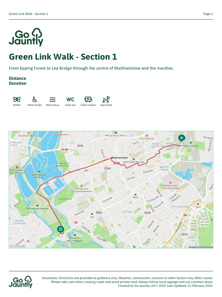 Green Link Walk: Epping to Walthamstow | PDF | Road | Transport