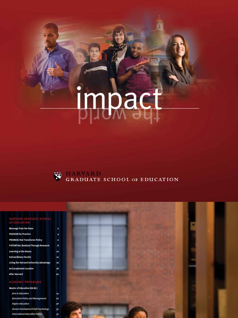 2011-2012 HGSE Admissions Viewbook | PDF | Harvard University | Literacy