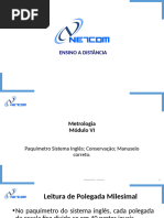 Leitura Paquimetro Polegada | PDF | Metrologia
