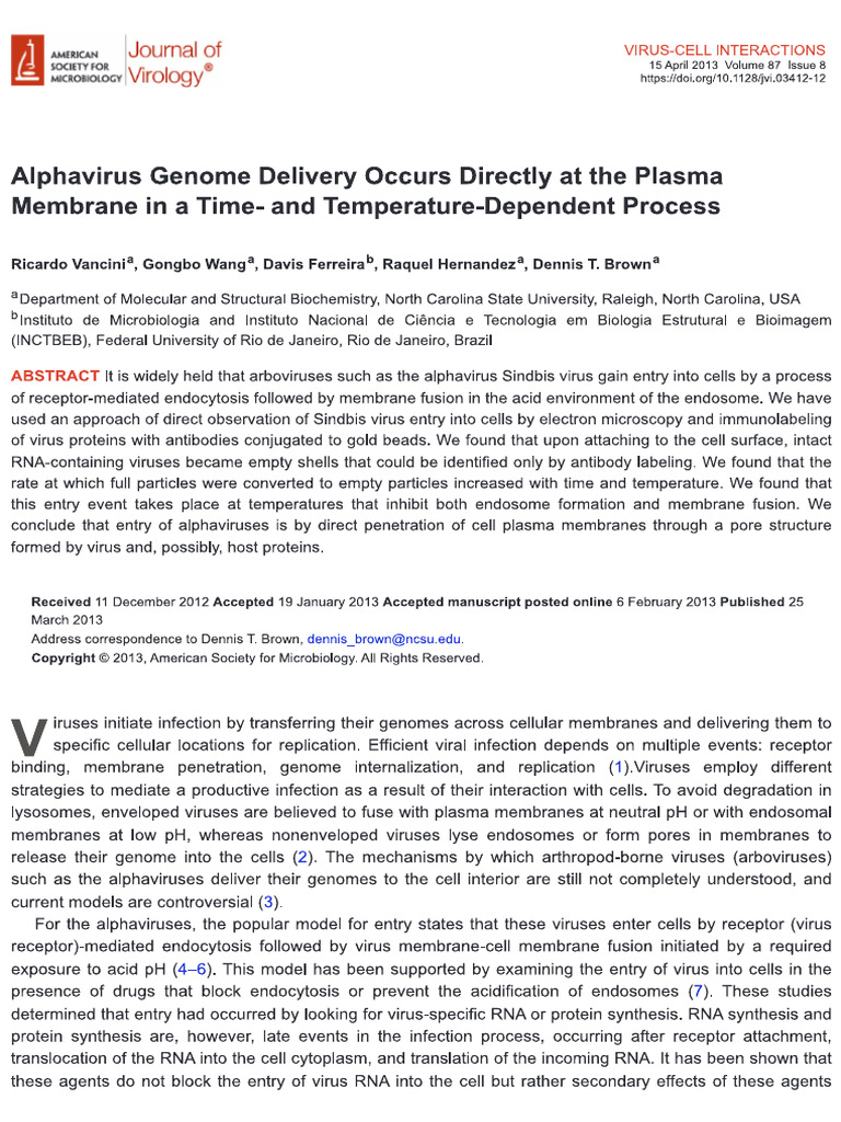 Alphavirus genome | PDF
