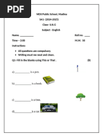 WORKSHEET For kg2 English T2 | PDF