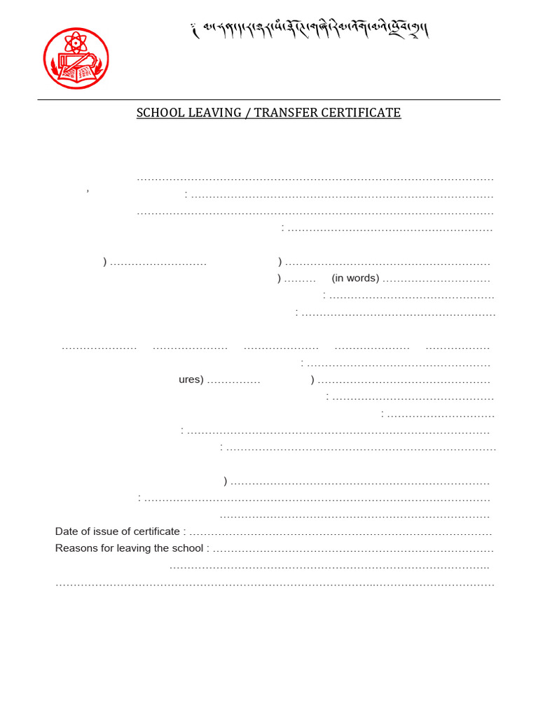 Odisha School Leaving/Transfer Certificate | PDF | Educational Stages