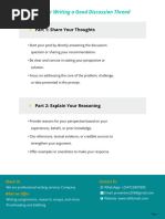 Writing Discussion Posts in APA Format | PDF