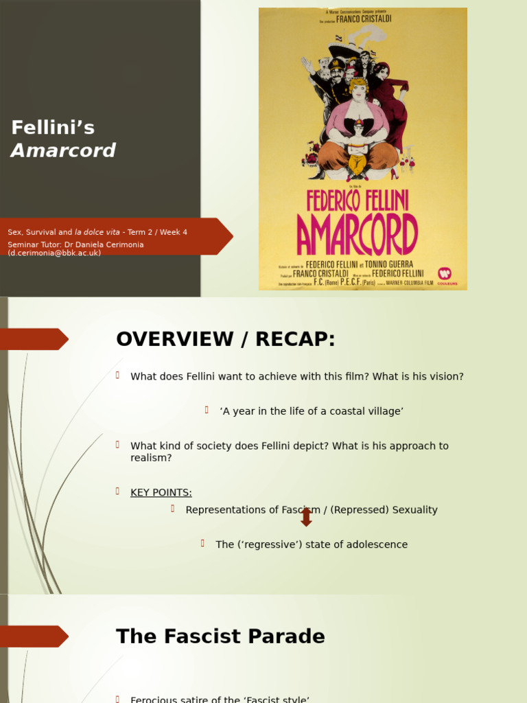 Fellini Amarcord | PDF