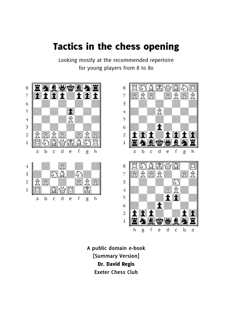 Tactics in Junior Openings | PDF | Chess | Chess Theory