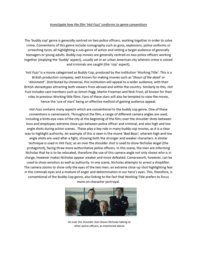 Hot Fuzz: A Unique Buddy Cop Film | PDF | Cinematography