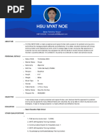 CV Form | PDF | Bartender | Myanmar