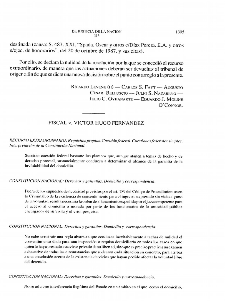 CSJN Fernandez | PDF