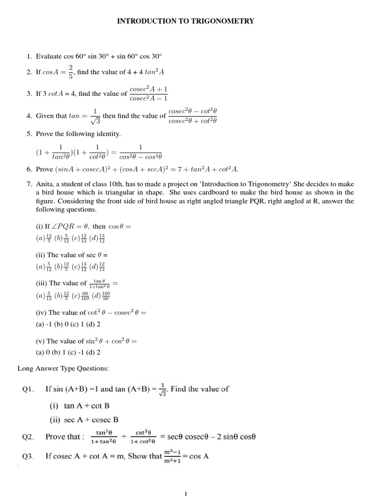 Amrita Edge Intro To Trigonometry | PDF