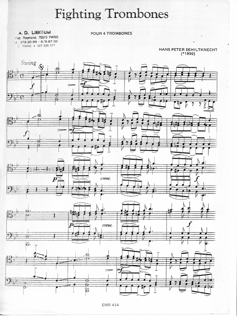 Fighting Trombones | PDF