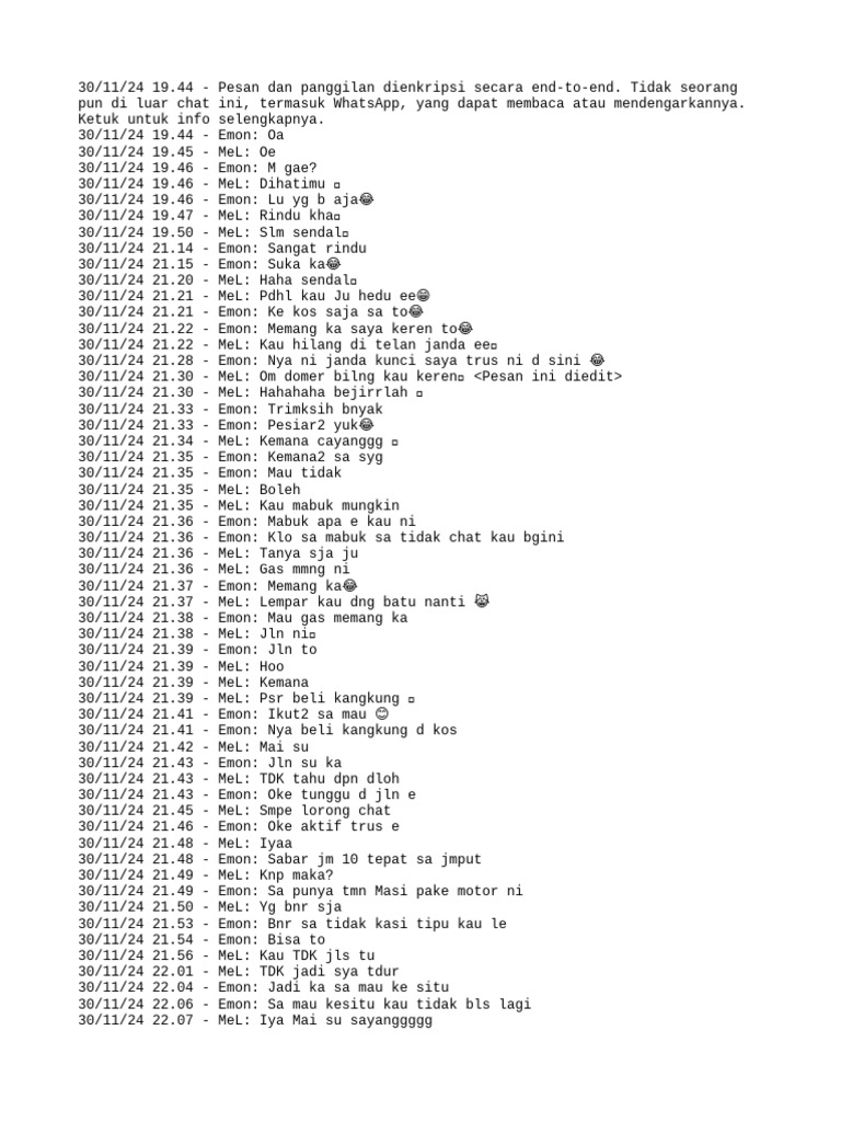 Chat WhatsApp Dengan Emon | PDF