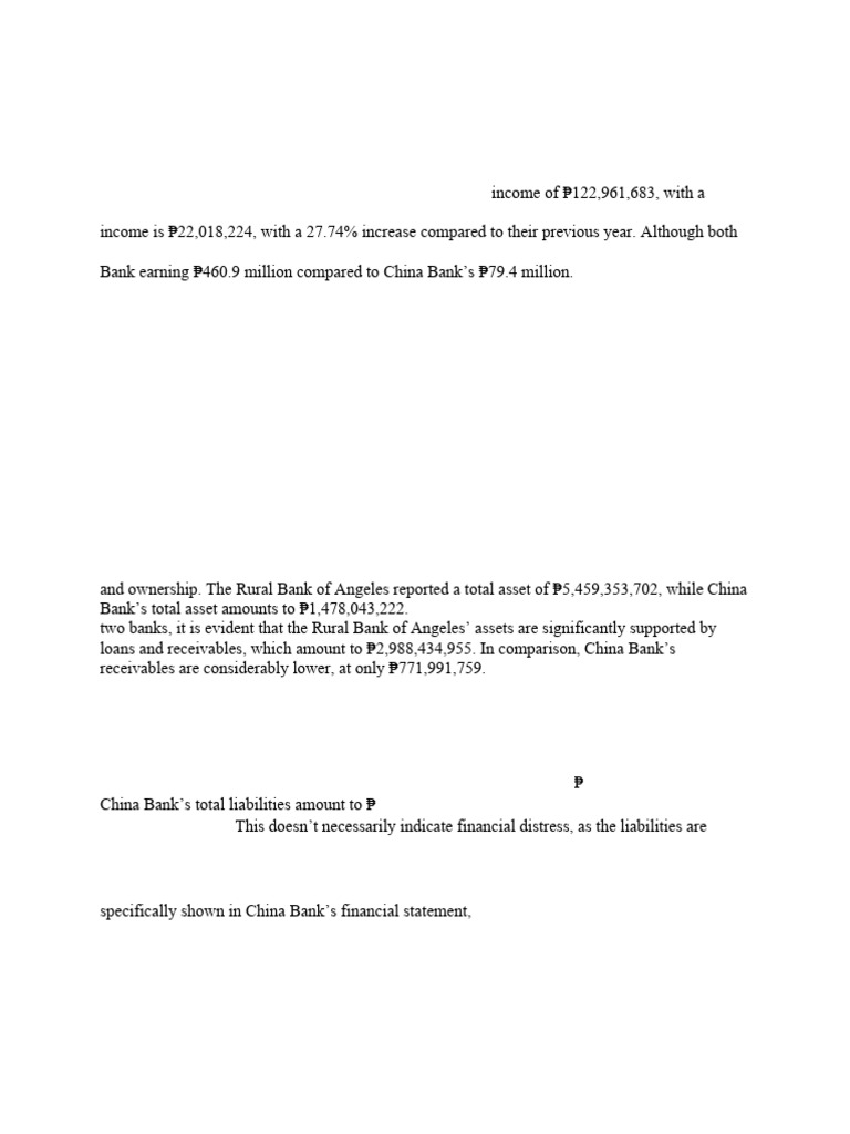 Interpretation of Soi and Sofp Vertical Analysis | PDF | Banks | Equity ...