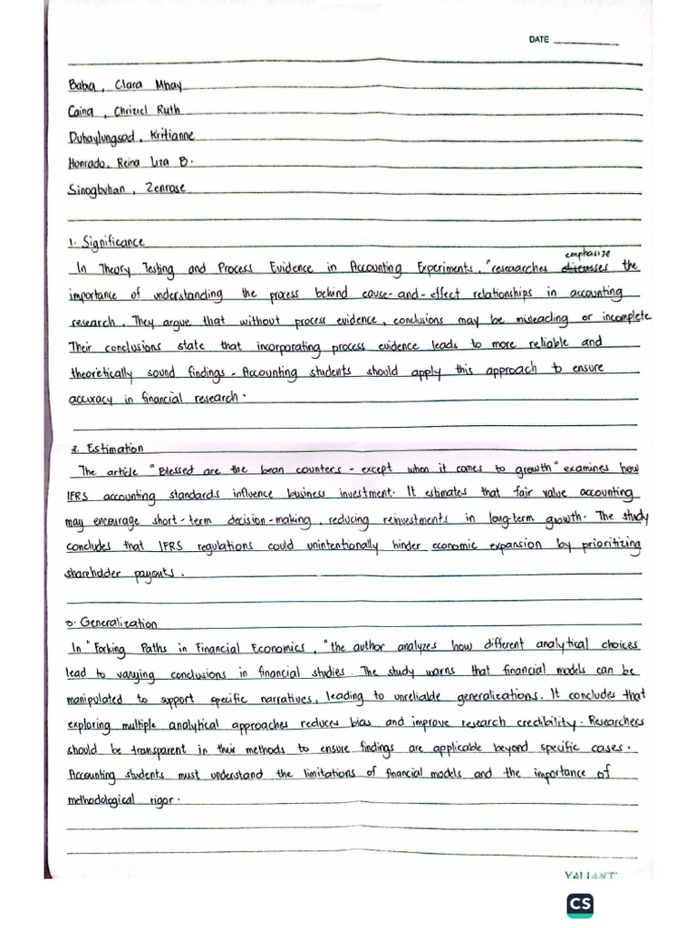 ACC 117 - Activity | PDF