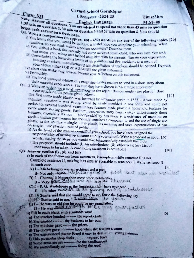 English Composition Guidelines for Students | PDF