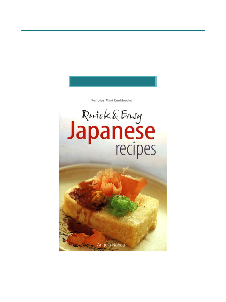 Easy Japanese Recipes for Beginners | PDF | Chinese Cuisine | Japanese ...