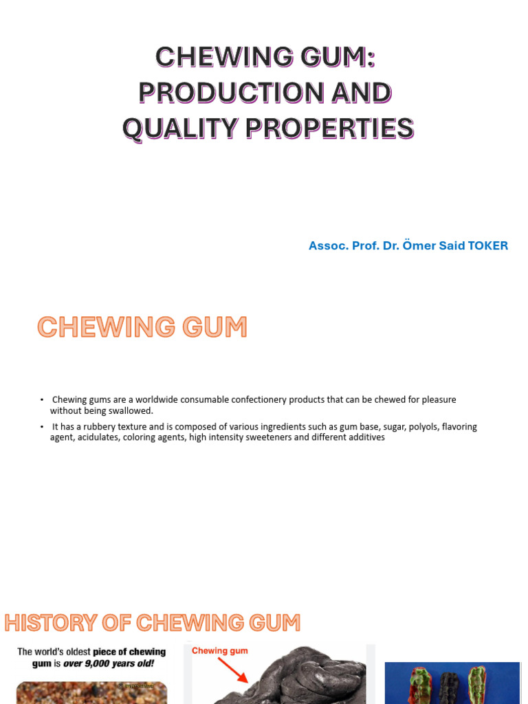 Chewing Gum | PDF | Sugar Confectionery