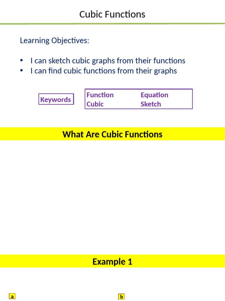 H2 - Cubic Functions | PDF