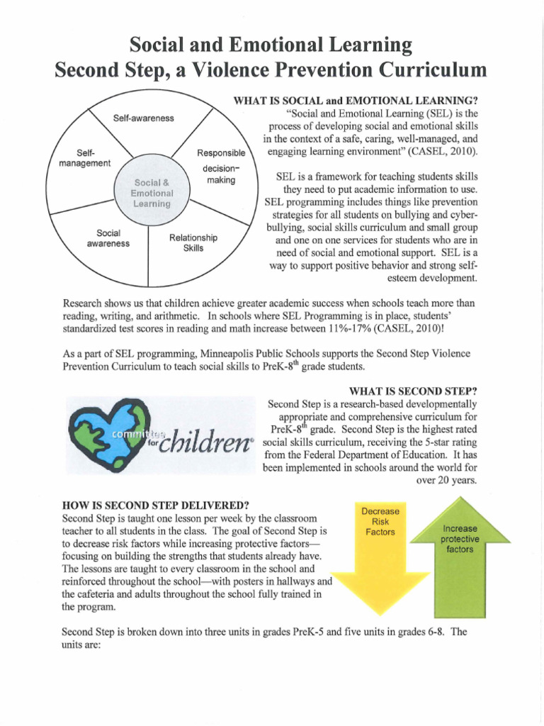5-21-12 Minneapolis Schools Second Step Parent Overview - DONE | PDF ...