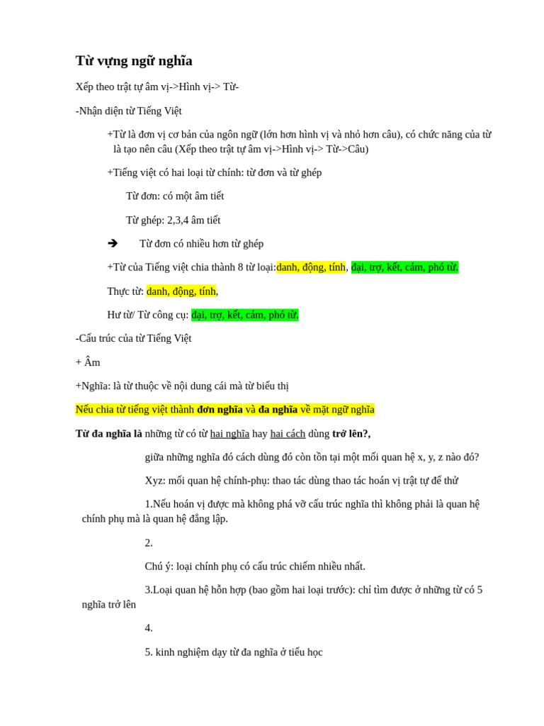 T V NG NG Nghĩa | PDF