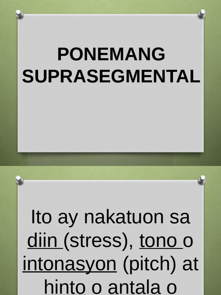 Ponemang Suprasegmental | PDF