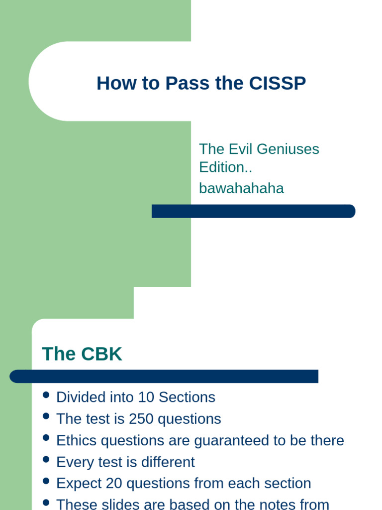 How to Pass Cissp | PDF | Cryptography | Internet Protocol Suite