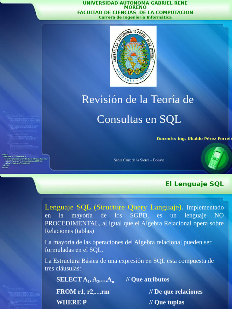 Tema - Teoria Consultas SQL | PDF | SQL | Software de gestión de datos