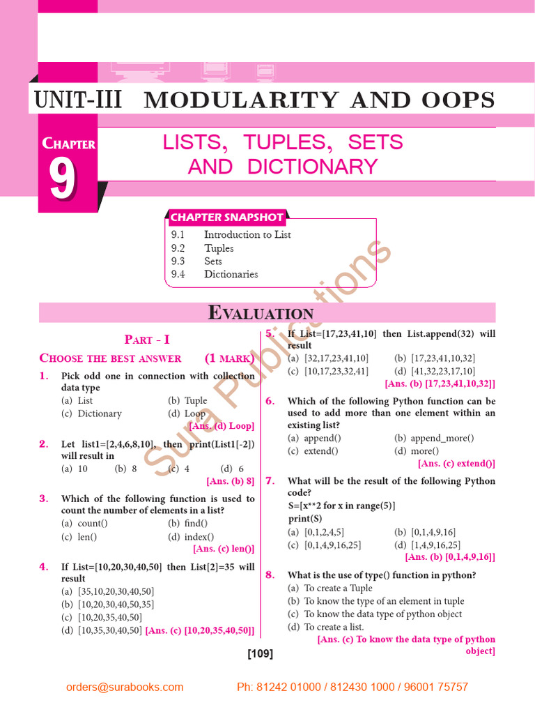 Namma Kalvi 12th Computer Science Unit 3 Sura Guide Em (1) | PDF ... Namma Kalvi 12th Computer Science Unit 3 Sura Guide Em (1) | PDF ...