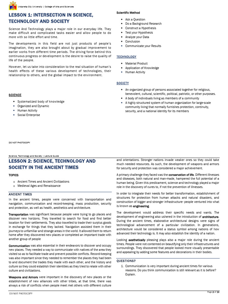 STS-Lesson-1 | PDF | Babylon | Sumer