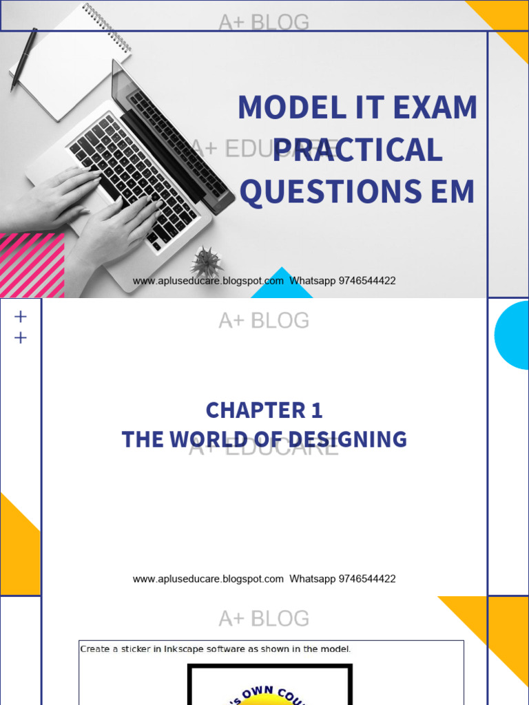 A+ Blog-sslc- It Model Examination 2024-Practical Questions [Em] | PDF