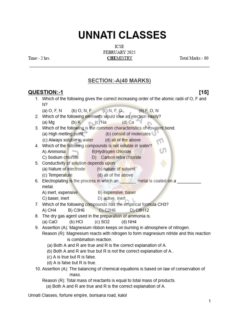 class 10 ss imp_watermark | PDF | Chemical Compounds | Sodium