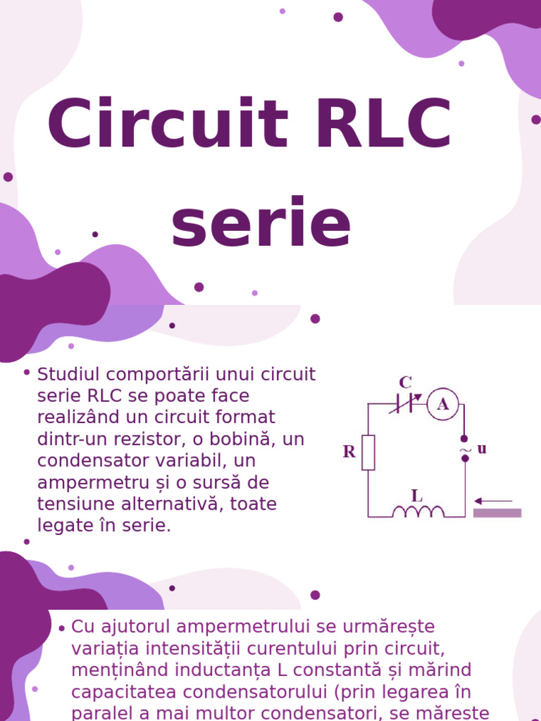 Circuit RLC Serie | PDF