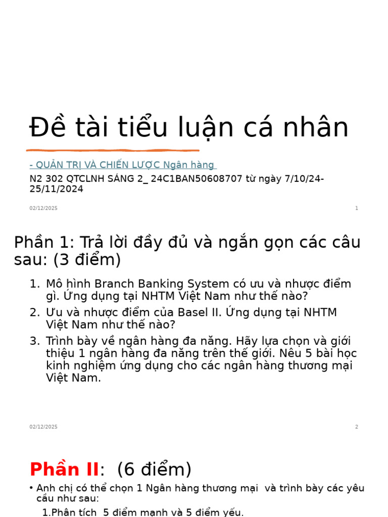 Đề Tài Tlcn_ Qtclnh n2 302 Sáng Thứ 2 | PDF