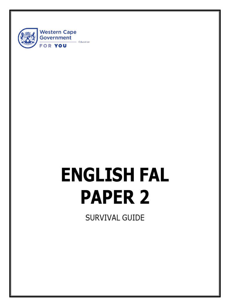 English FAL Paper 2 Survival Guide | PDF