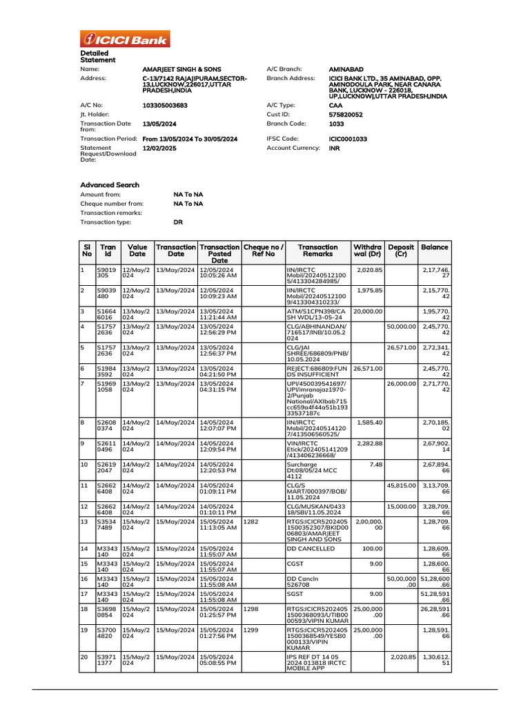 DetailedStatement (26) | PDF | Payments | Banks
