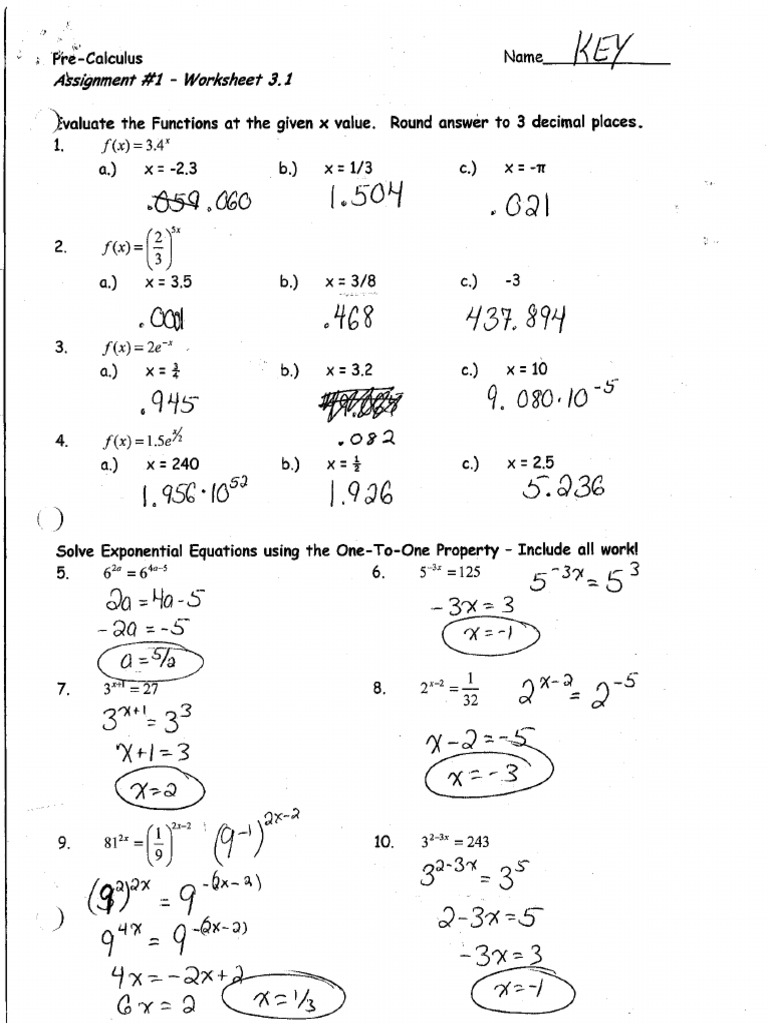 Logarithmic Function Pdf
