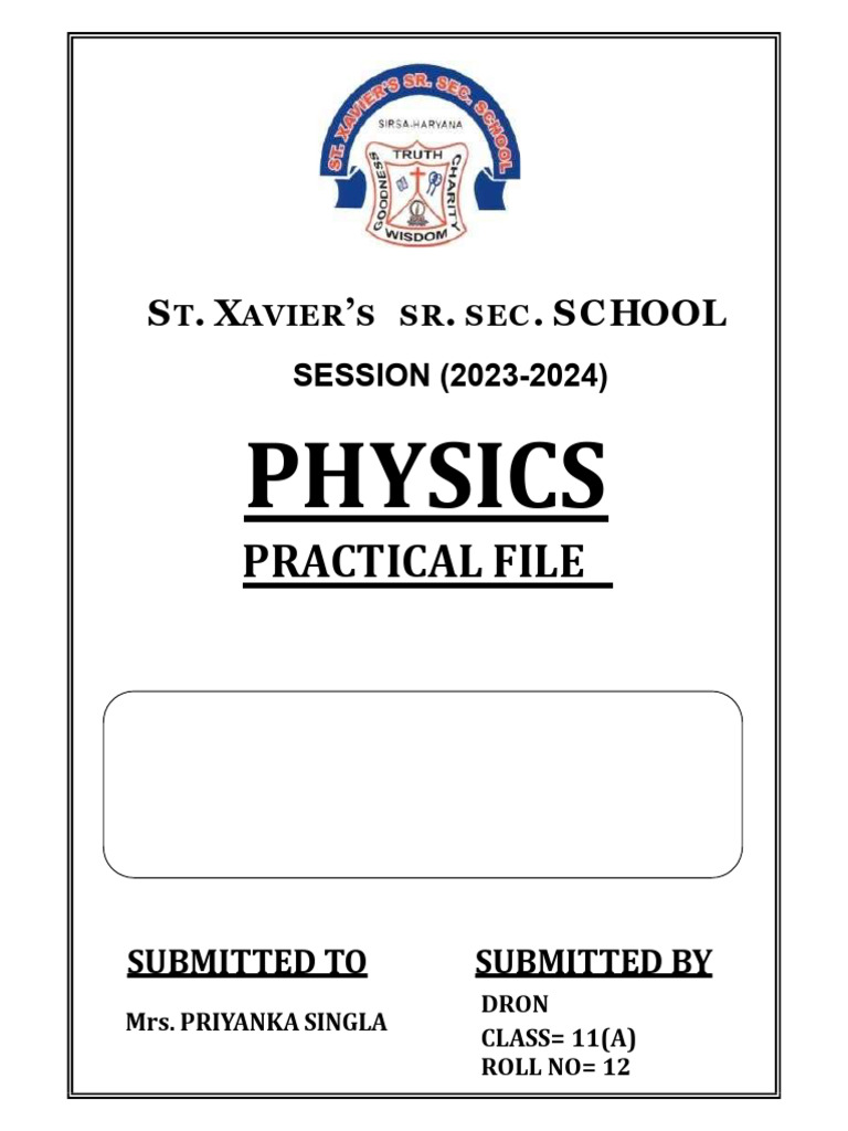 Physics Project: Simple Pendulum | PDF | Pendulum | Physical Phenomena