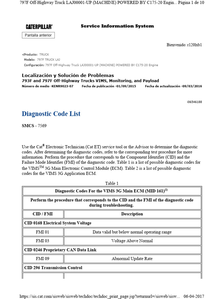 KENR9023 Diagnostic Code List | PDF | Switch | Relay