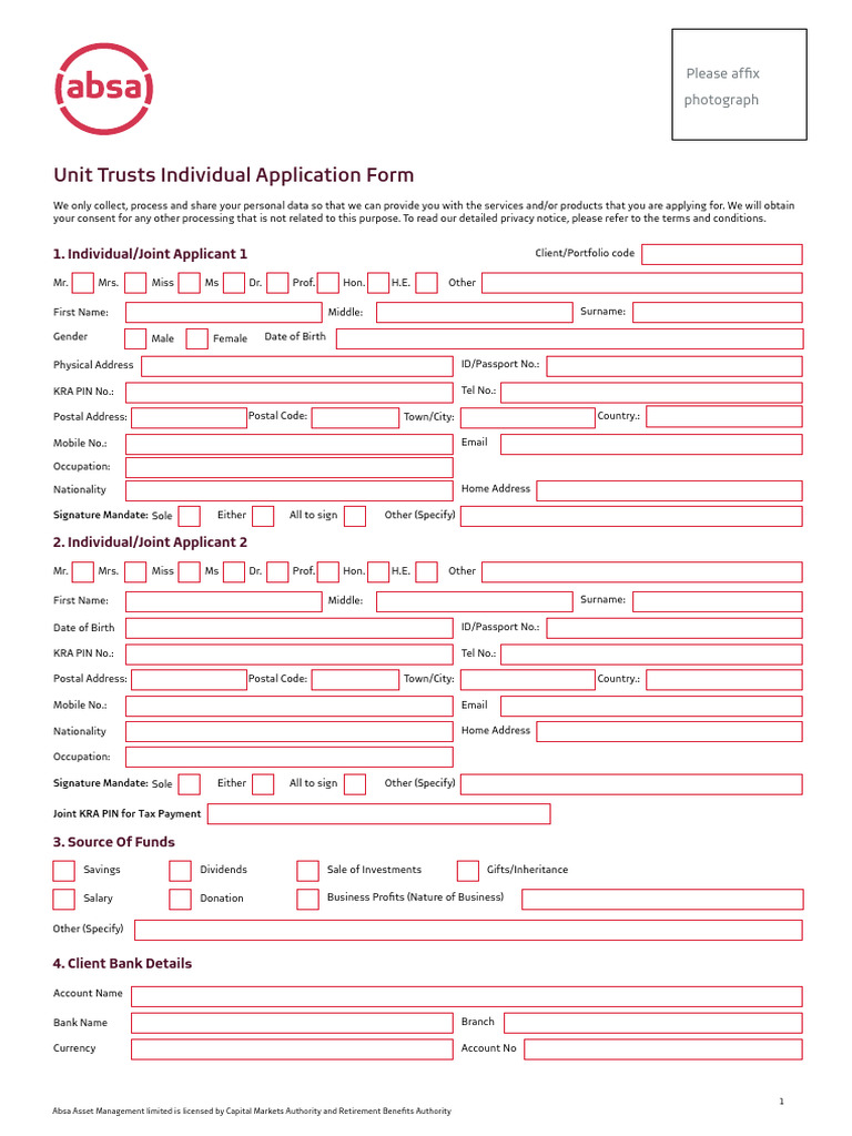 Absa Equities Application Form Guide | PDF | Banks | Cheque