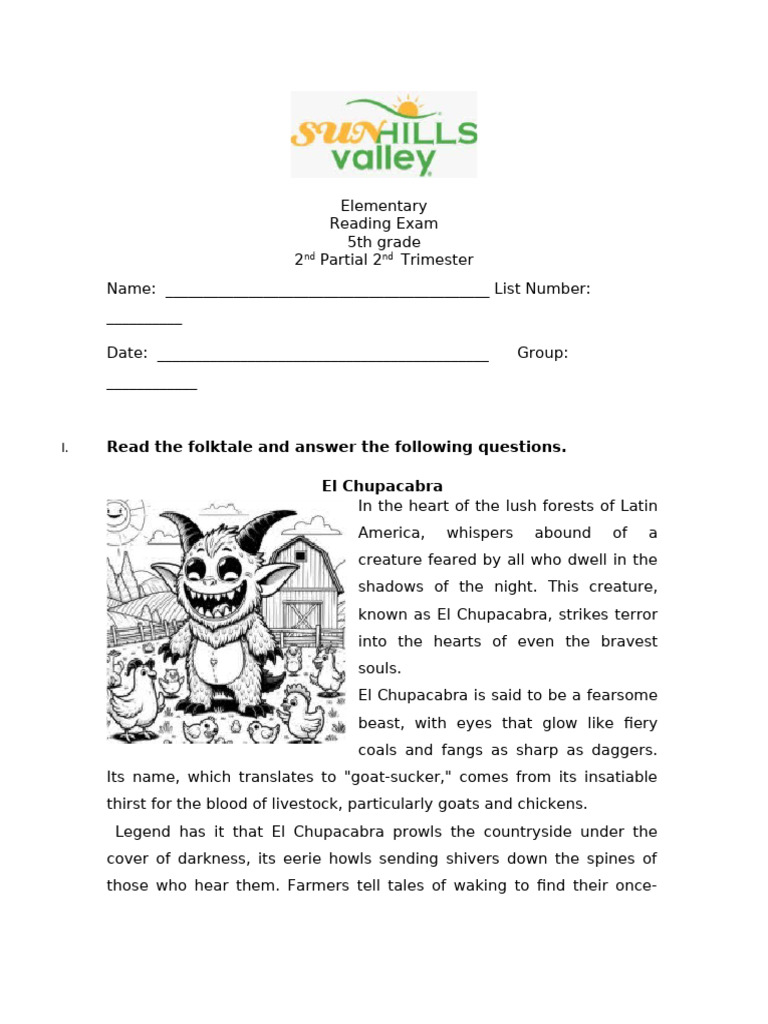 Reading Test 2nd Trimester | PDF | Water | Ice